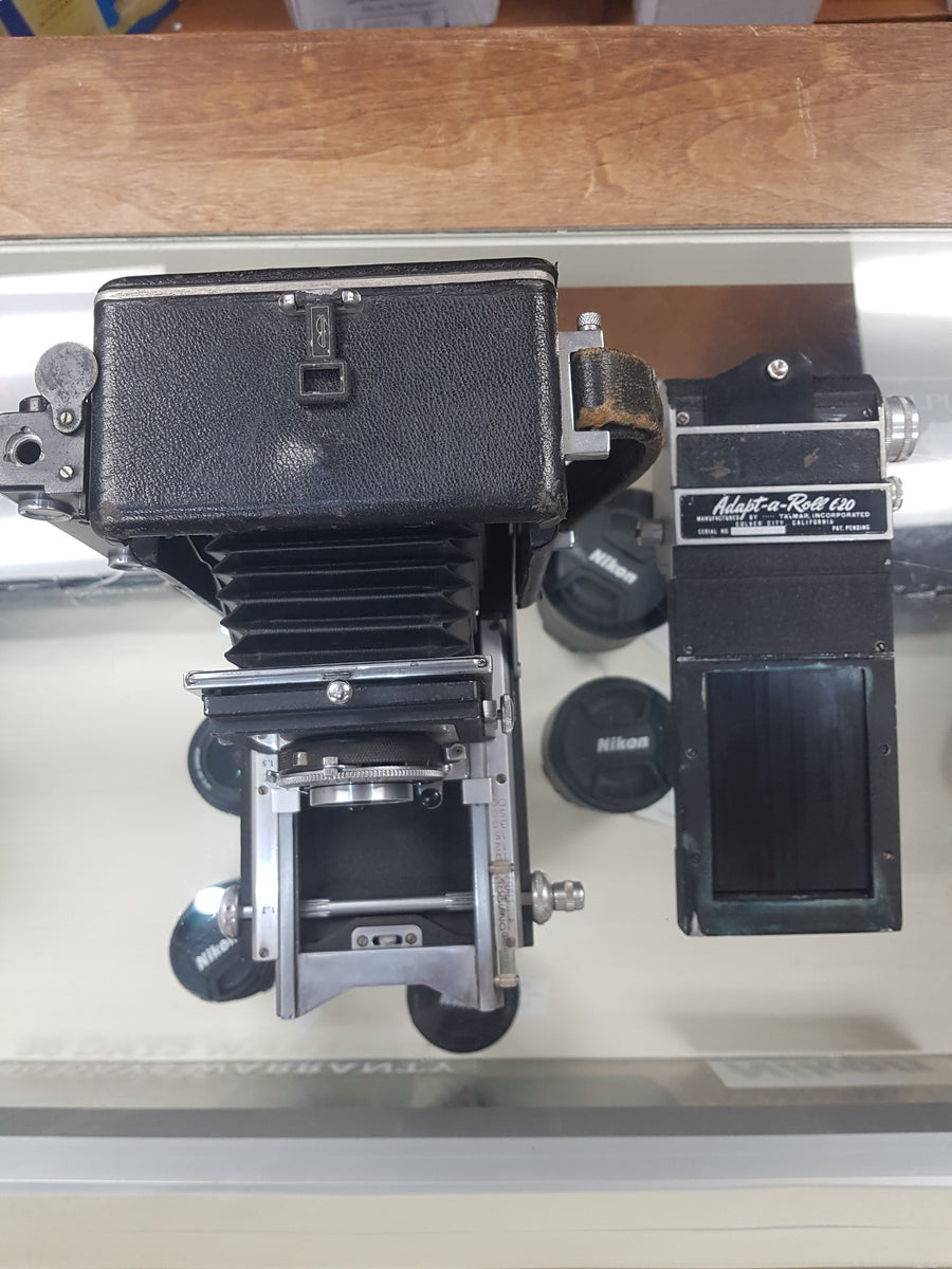 Busch Pressman C 1.3-4' with Wollensak Rapax 101mm F/4.5 Lens and Adap ...